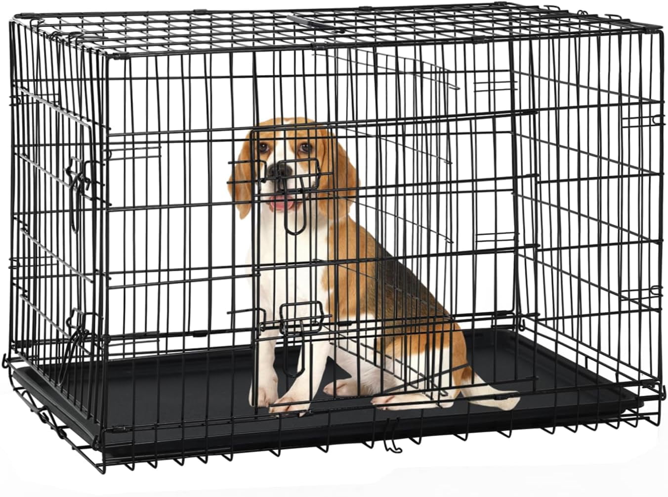 AEGFKD30 Inch Medium Dog Crate, Heavy Duty Dog Crates for Medium Dogs ...