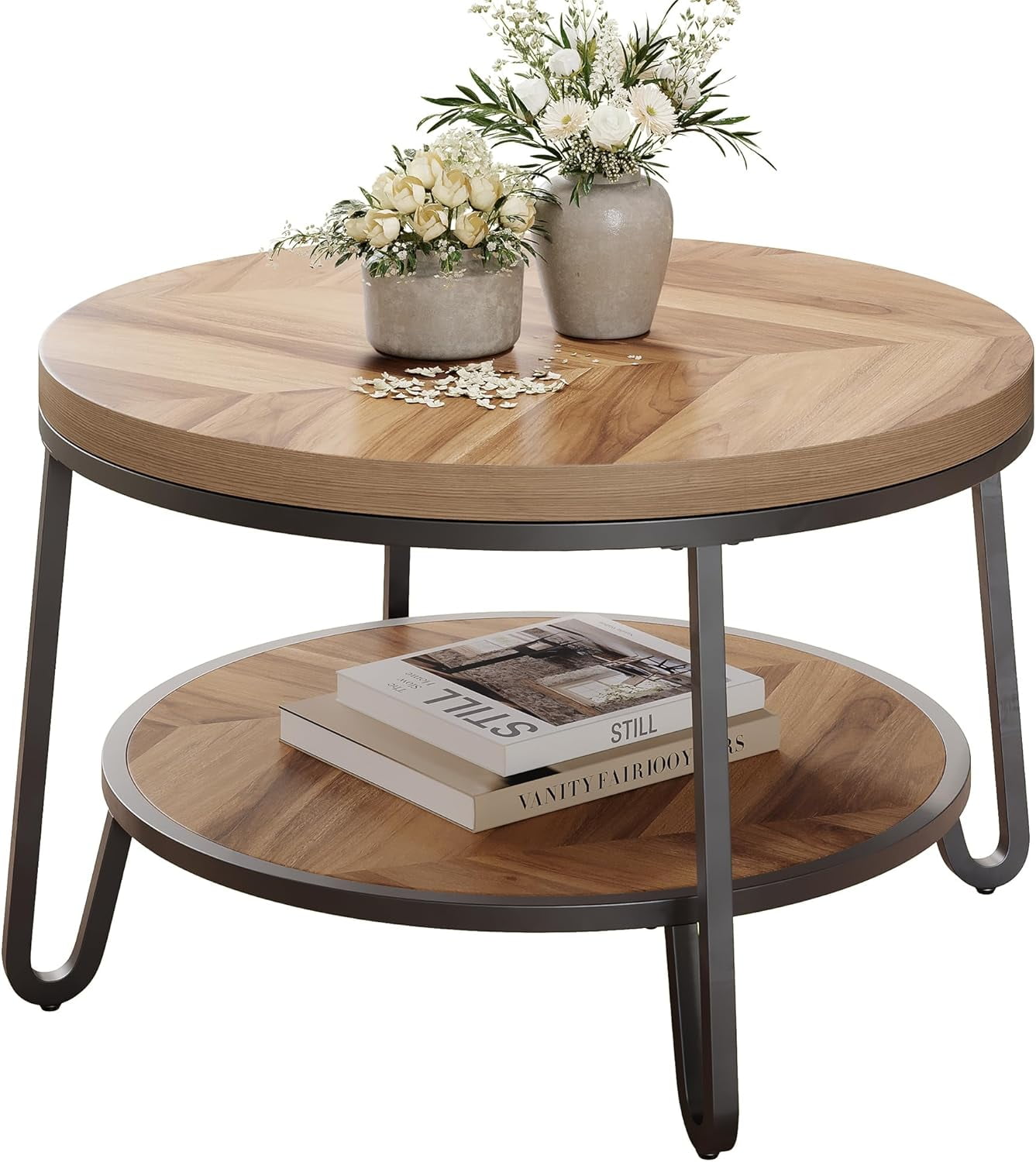 AEGFKD32" Round Coffee Table, Circle Coffee Table for Living Room with ...
