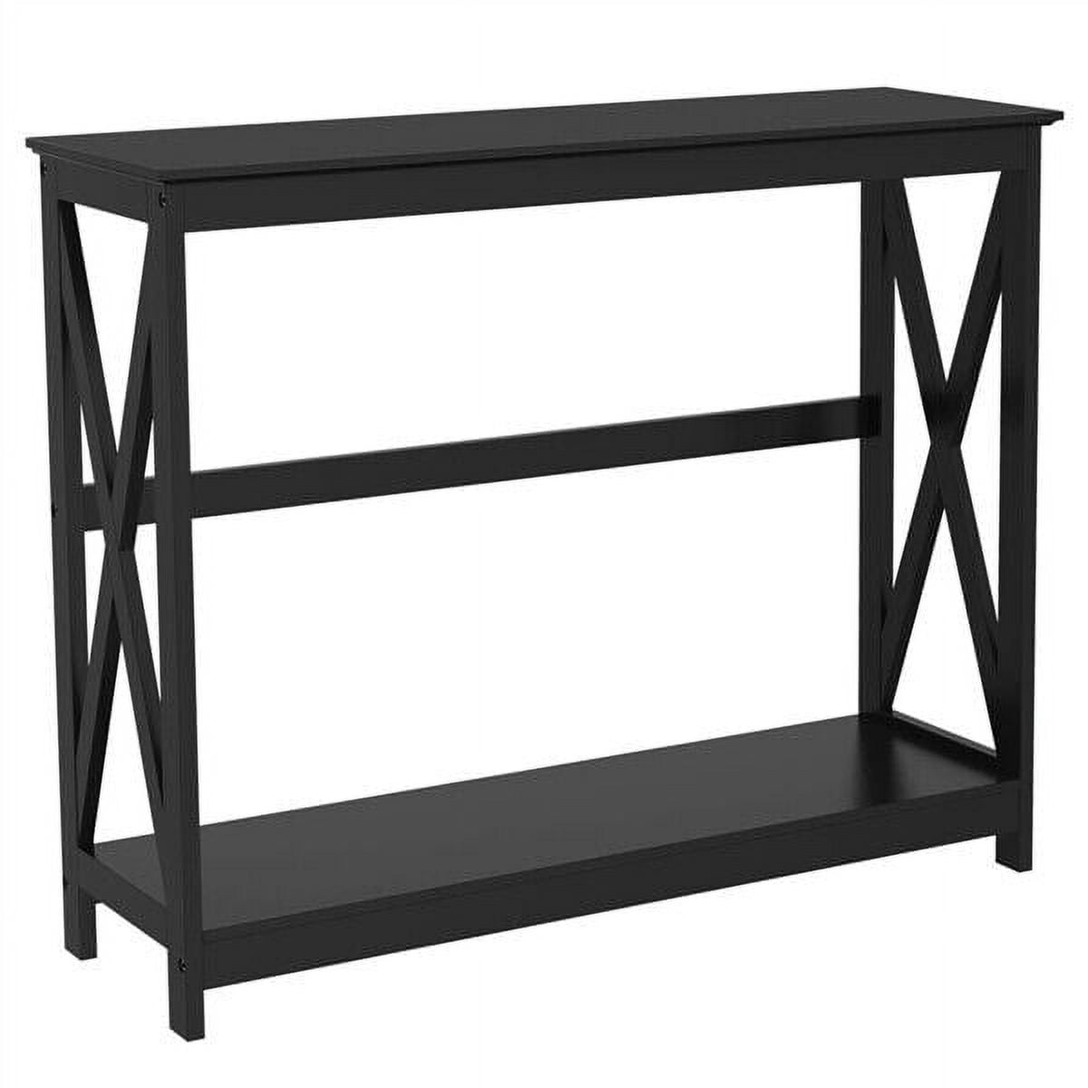 AEGFKDModern Minimalist Console Table 2 Tier Behind Accent Sofa Table ...