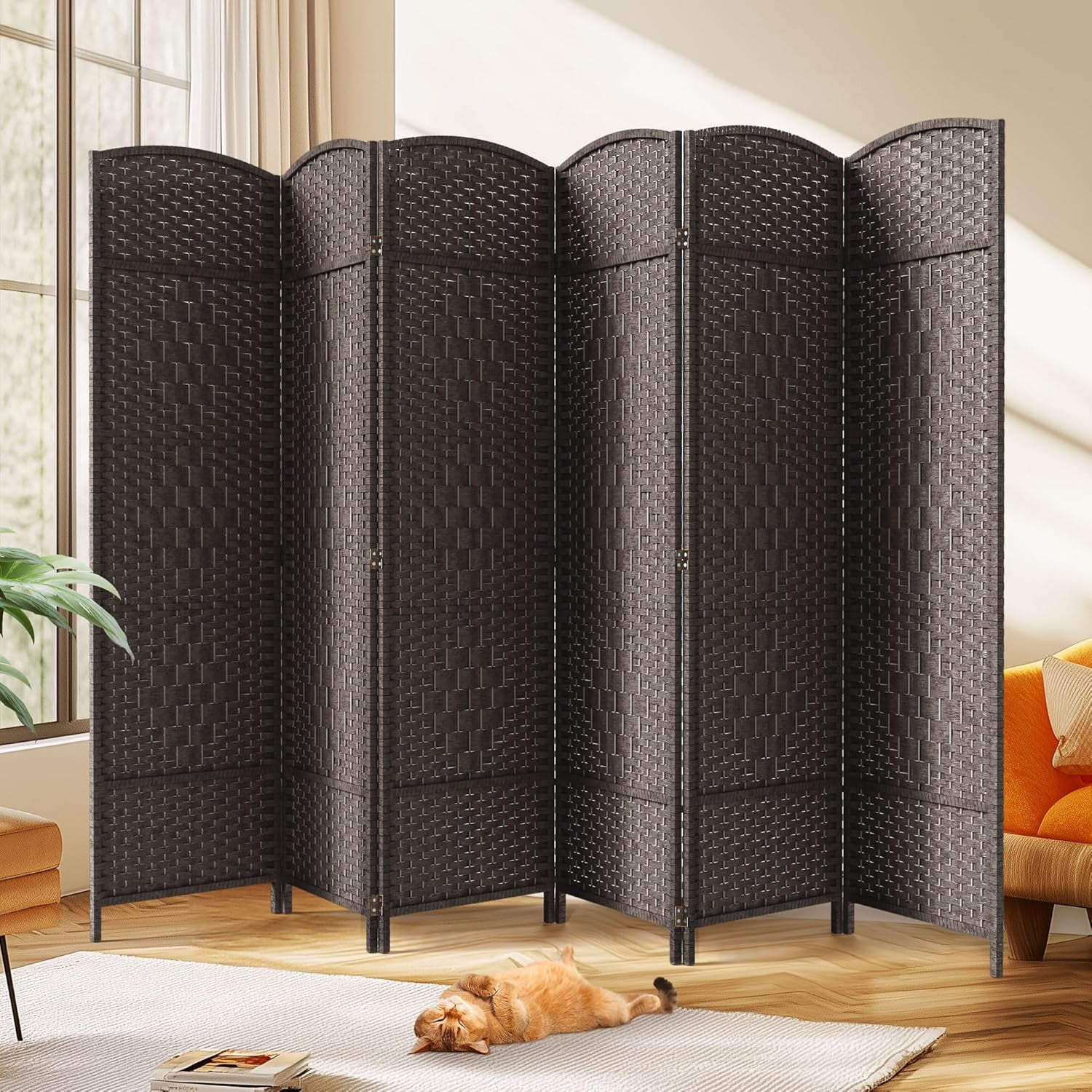 AEGFKDRoom Divider 6ft. Tall Extra Wide Extra Wide Privacy Screen ...