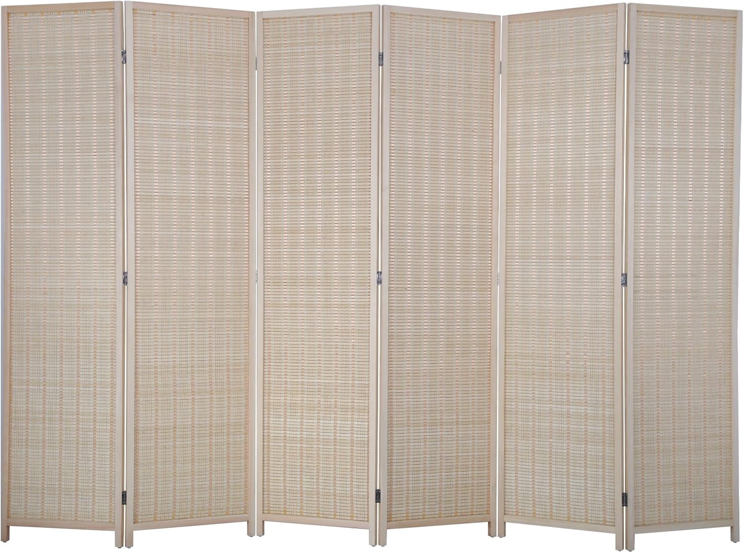 AEGFKDRoom Divider Privacy Screen Folding 6 Panels 72" Tall Portable ...