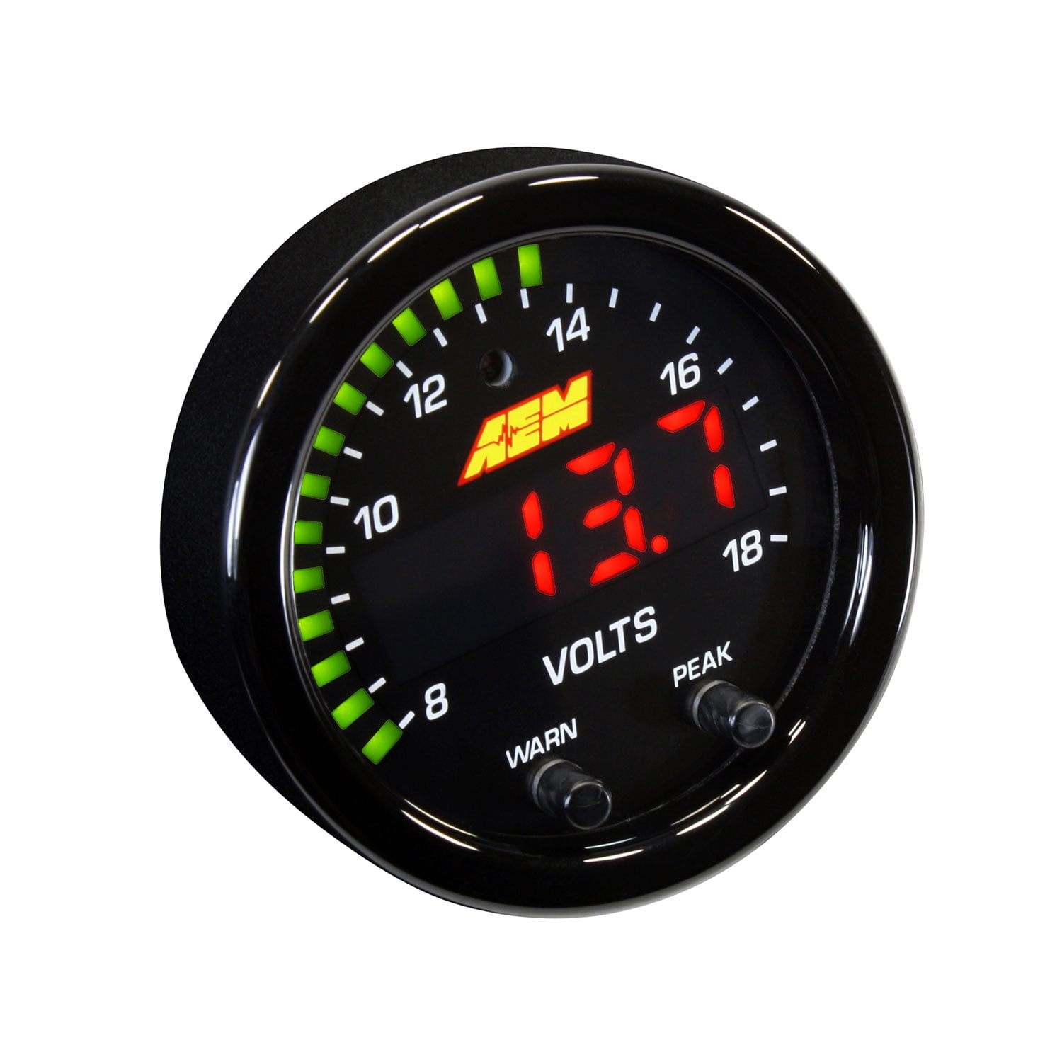 AEM 30-0303 52MM X-SERIES DIGITAL VOLTAGE / VOLTMETER / VOLTS GAUGE 8 ...