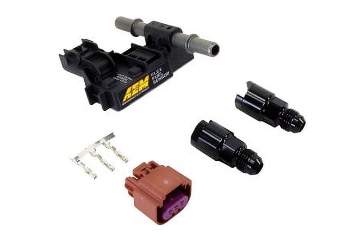 AEM 30-2201 Ethanol Content Flex Fuel Sensor Kit -6 AN - Walmart.com