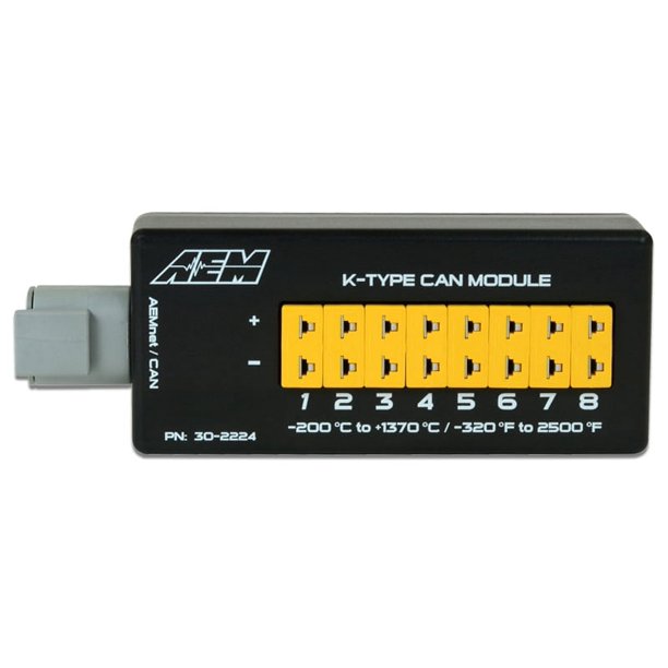 AEM 30-2224 8-Channel K-Type Thermocouple EGT/Temperature Sensor Module ...
