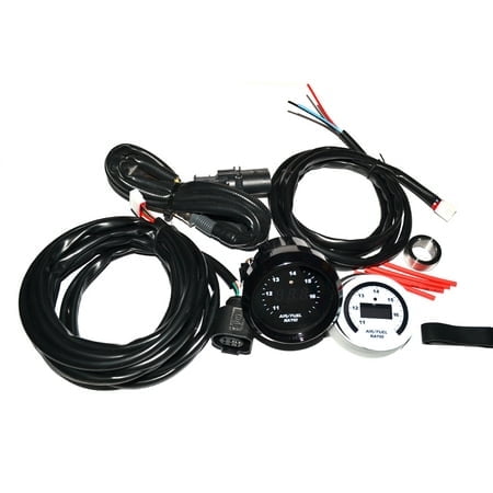 AEM 30-4110 6 IN 1 WIDEBAND GAUGE KIT UEGO CONTROLLER O2 OXYGEN AIR ...