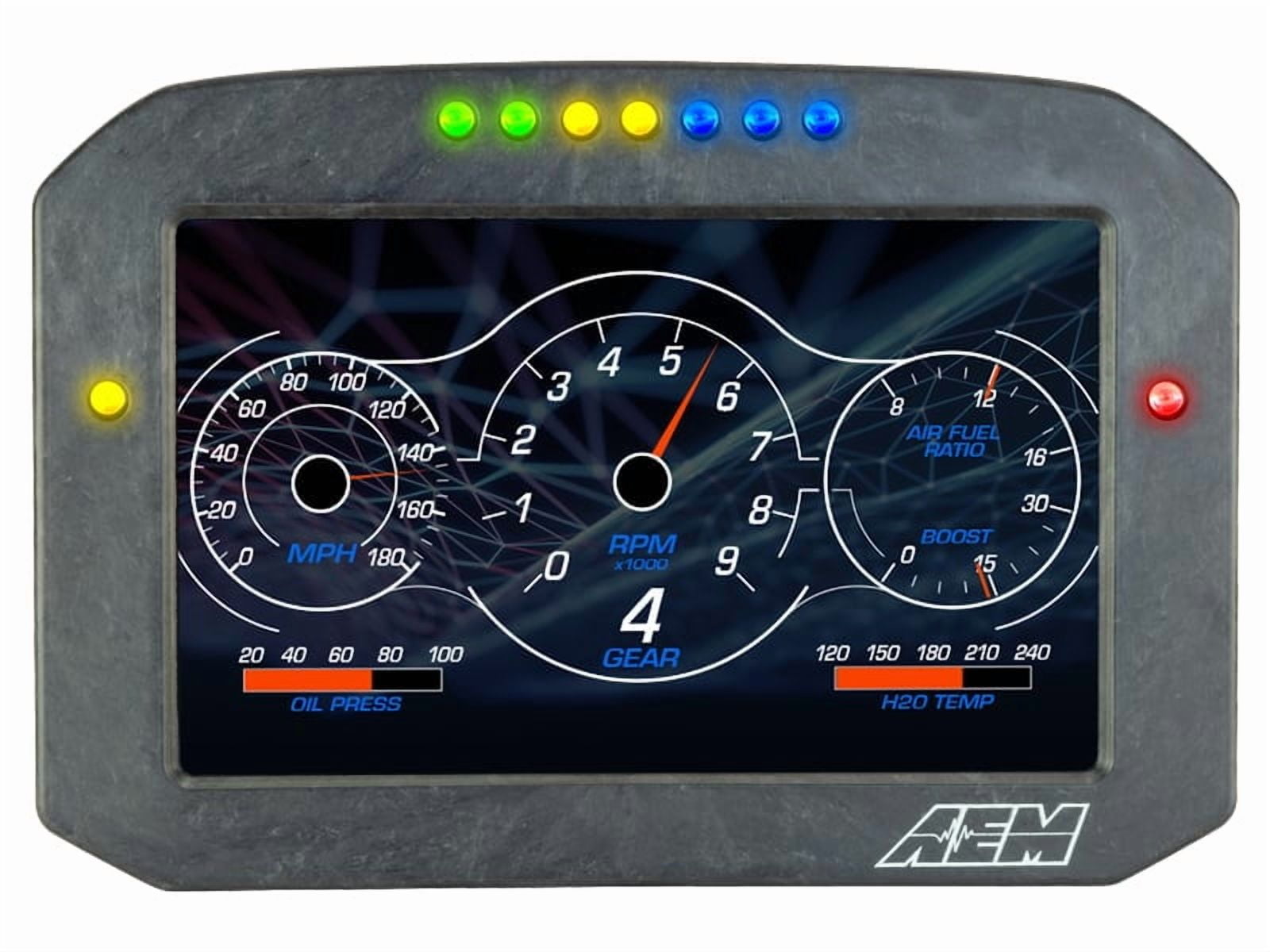 AEM 30-5702F CD-7GF Carbon Flat Panel Digital Dash Display - Walmart ...