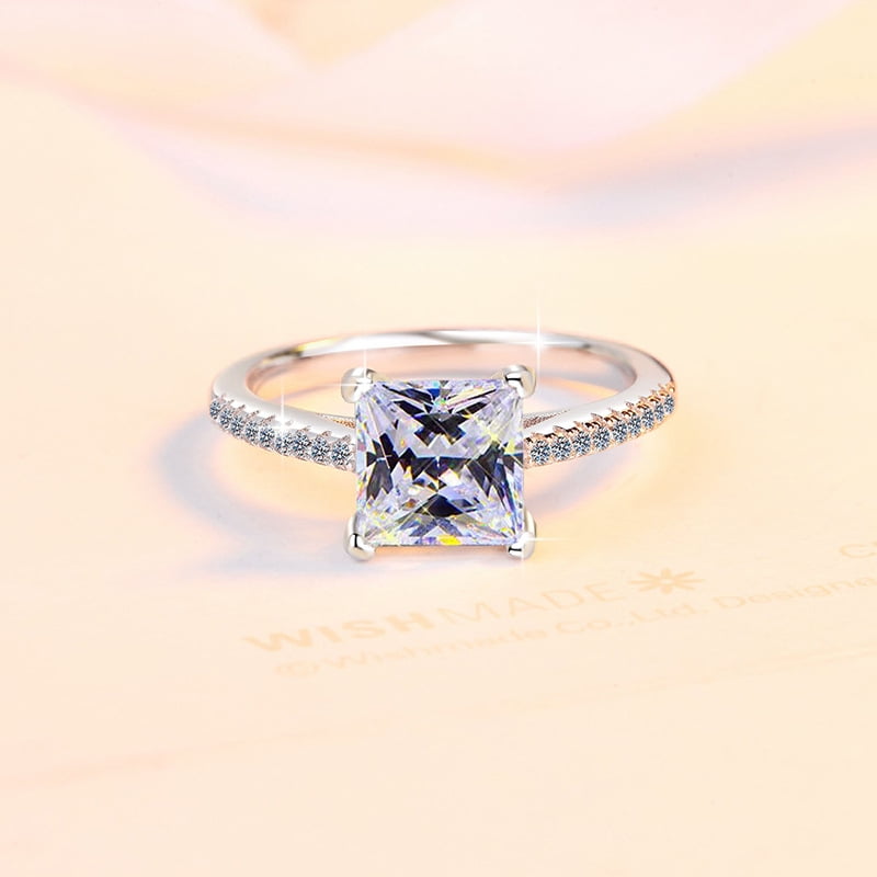 AEN 925 Sterling Silver Ring Light Luxury Fashion Jewelry Hot Selling Ins Colored Gems ...