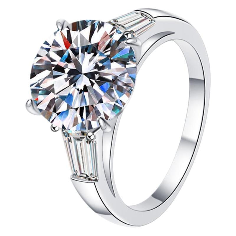 AEN 925 Sterling Silver Ring Light Luxury Simulated Fashion Jewelry Hot ...