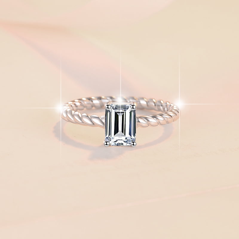 AEN Hot Sale Moissanite Female Ring 2 Karat Oval GRA Finger Ring Direct ...