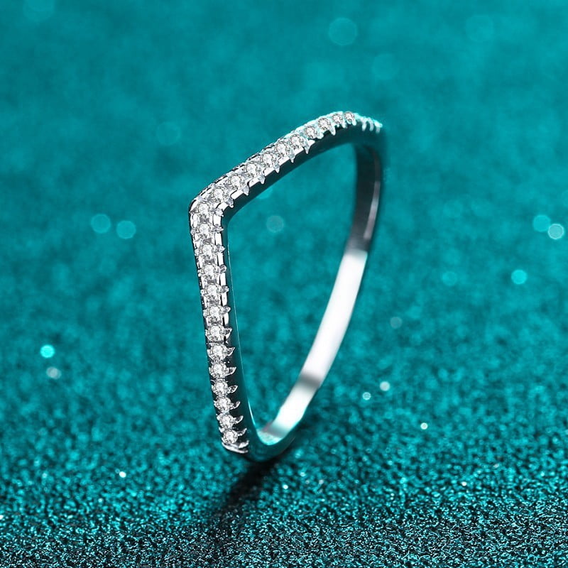 AEN Moissanite Ring 925 Sterling Silver Women's Ring Shank Heart-Shaped Ring Setting 1 Karat ...