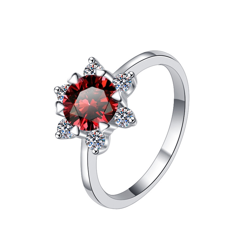 AEN Moissanite Ring Female Loving Heart in Sterling Silver Butterfly ...