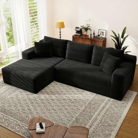 AENKYO 107.5″ Modular Sectional Couch with L-Shape Chaise — Modern ...