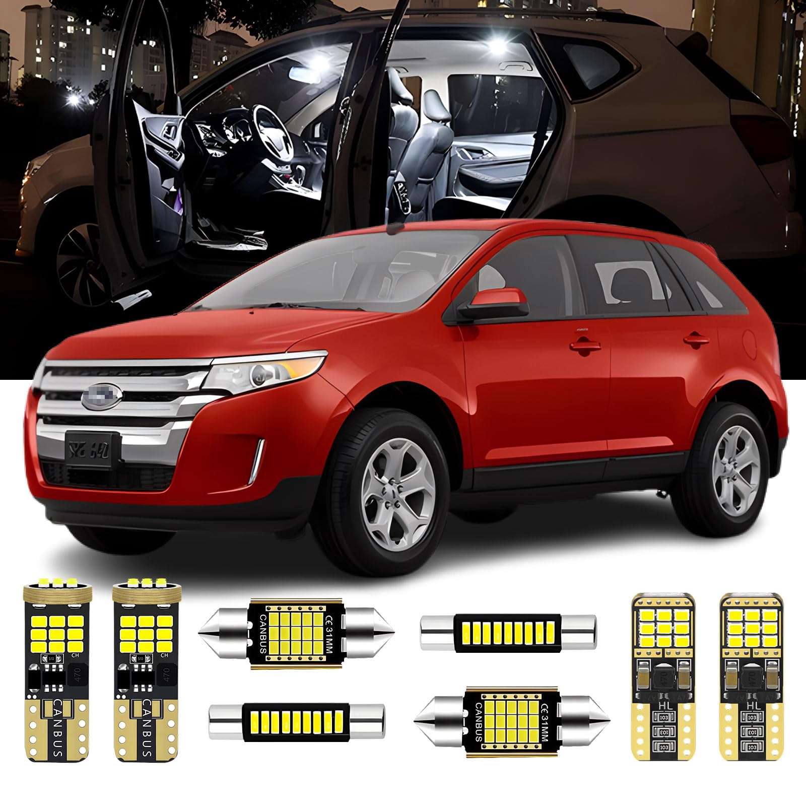 AENVTOL 15 Pieces Edge IFF17 LED Interior Lights Kit Replacement for ...