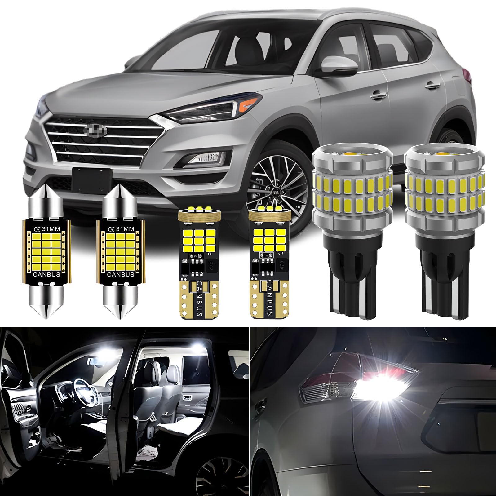 AENVTOL 9 Pieces LED RRF12 Interior Lights Kit Replacement for Kia Sorento MQ4 2021 2022 2023 ...