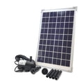 AEO Solar Water Pump KIT: DC Brushless Submersible 196GpH Pump with 18V ...