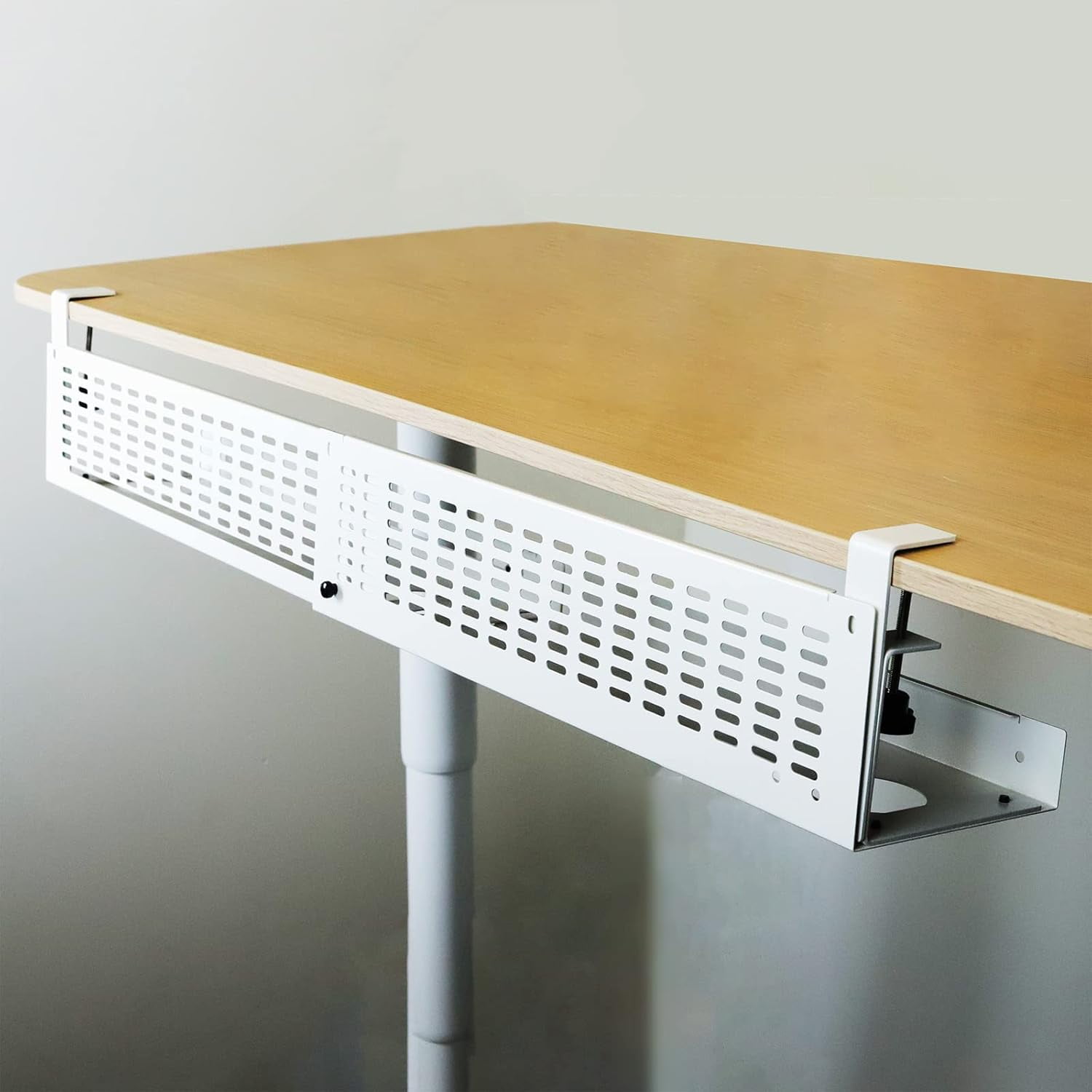 AEONS Premium Monitor Laptop Mount & Under Desk Cable Management Tray ...