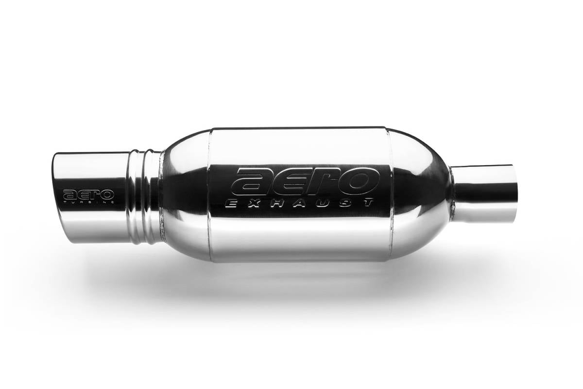 AERO Exhaust AERO Turbine Performance Muffler Polished 304 Grade ...