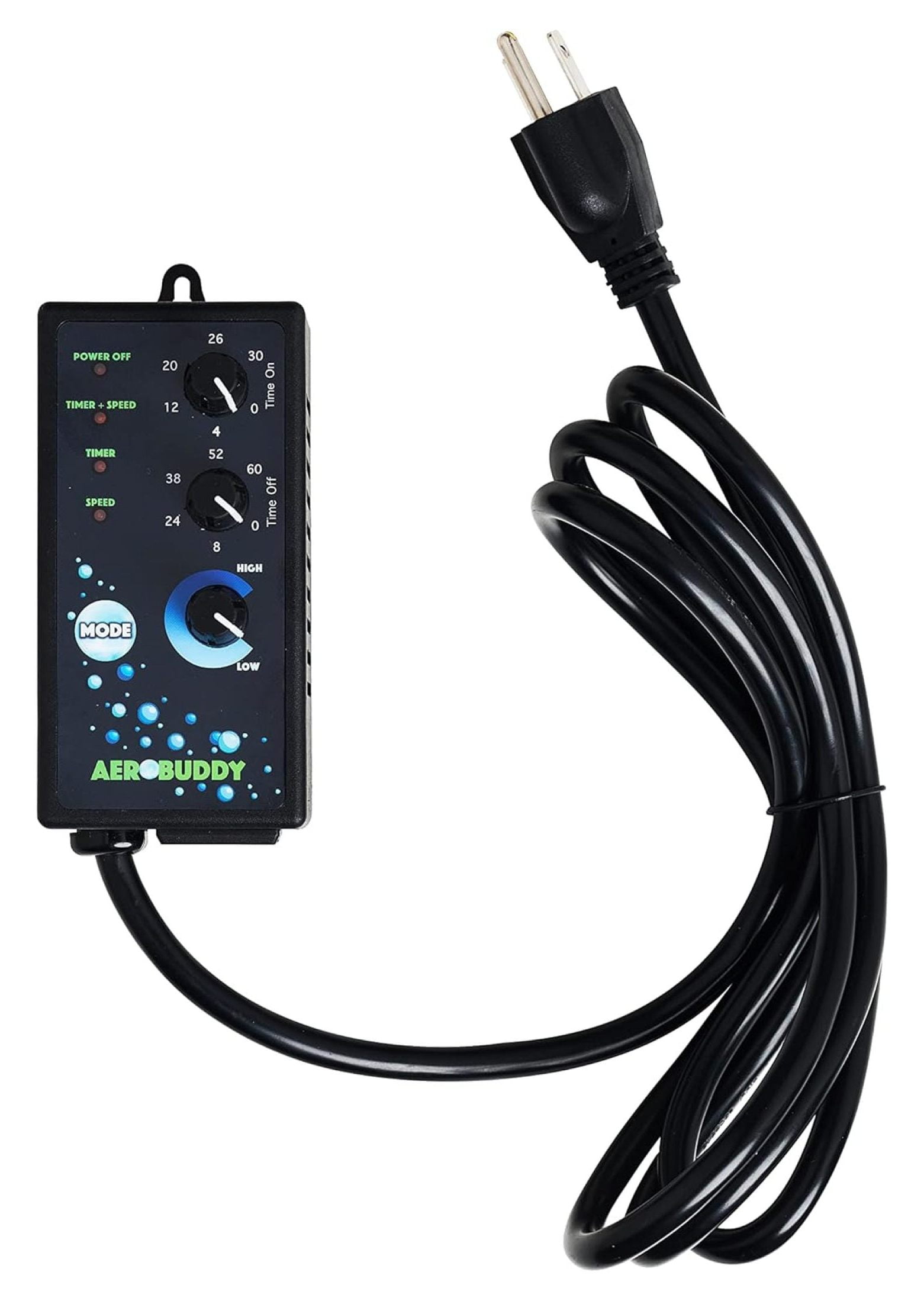 AEROBUDDY Timer + Power Controller - Variable Speed Controller w/ Interval Timer, 30-60min On ...