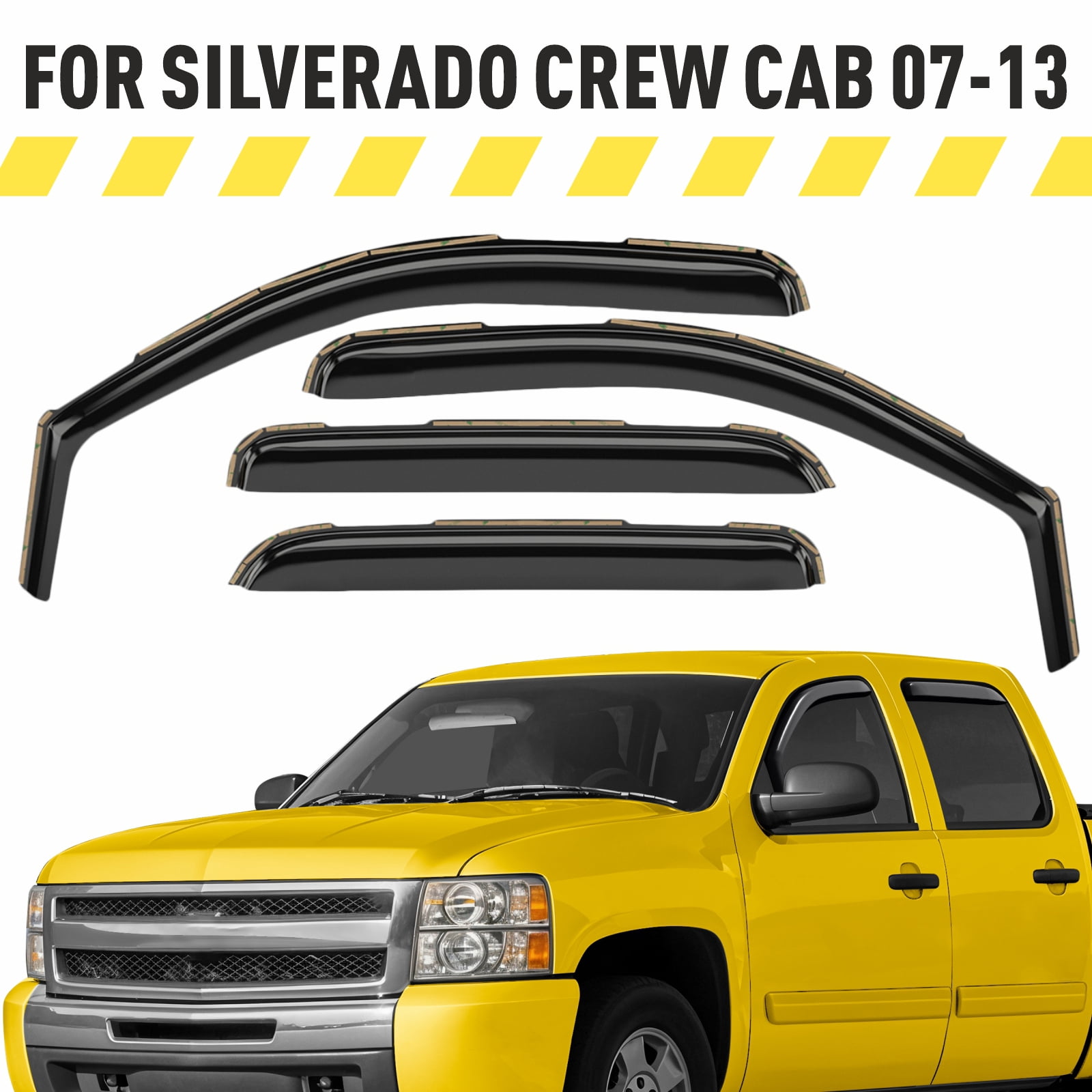 AEROGUYS In-Channel Window Deflectors Extra Durable Window Visors Rain ...