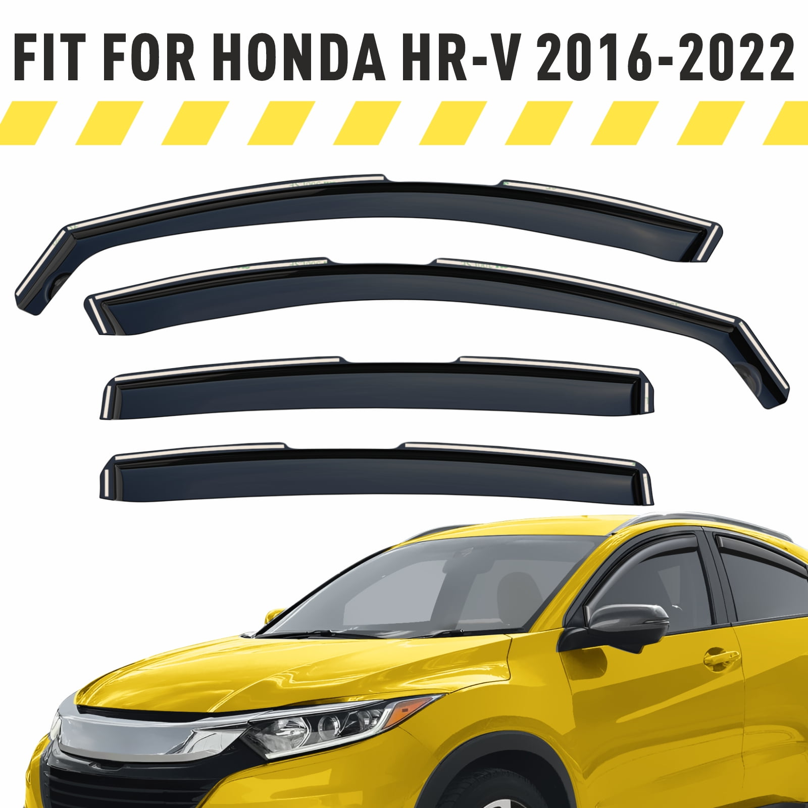 AEROGUYS In-Channel Window Deflectors Extra Durable Window Visors Rain ...