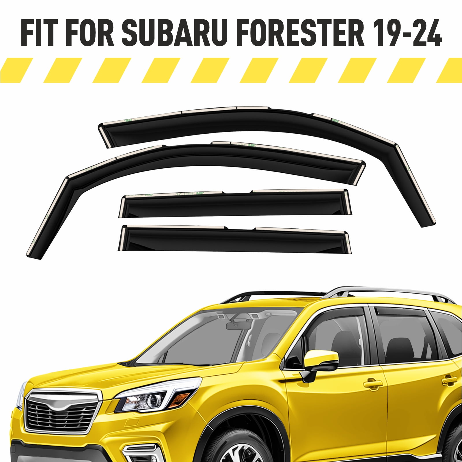 AEROGUYS In-Channel Window Deflectors Extra Durable Window Visors Rain ...