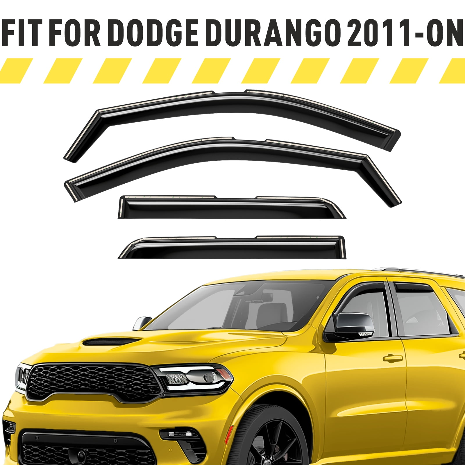 AEROGUYS In-channel Window Deflectors Extra Durable Window Visors Rain ...