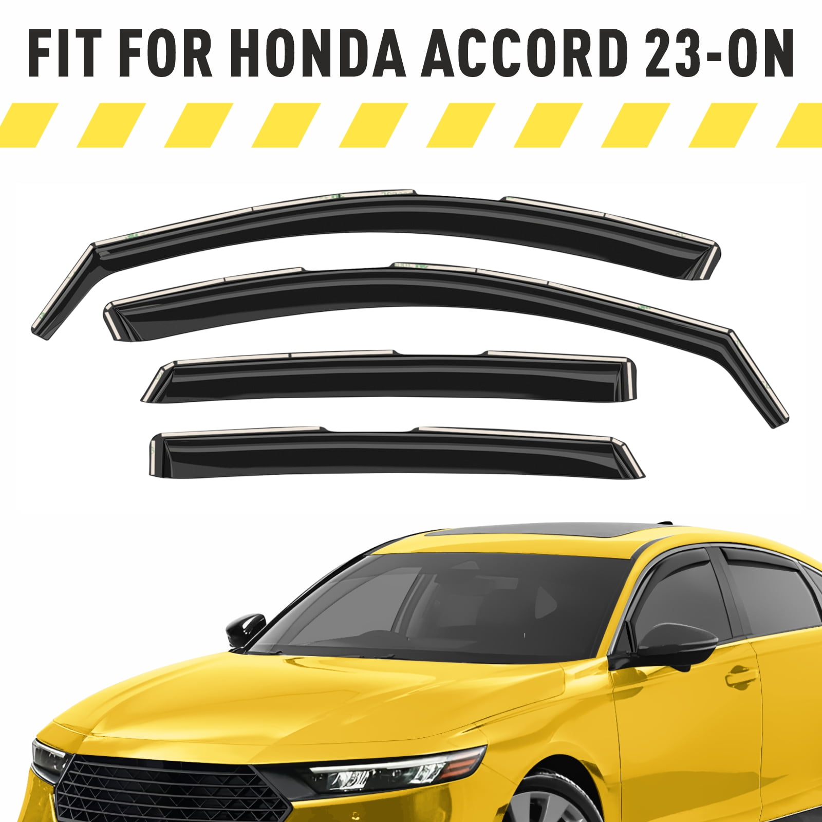 AEROGUYS In-channel Window Deflectors Extra Durable Window Visors Rain ...
