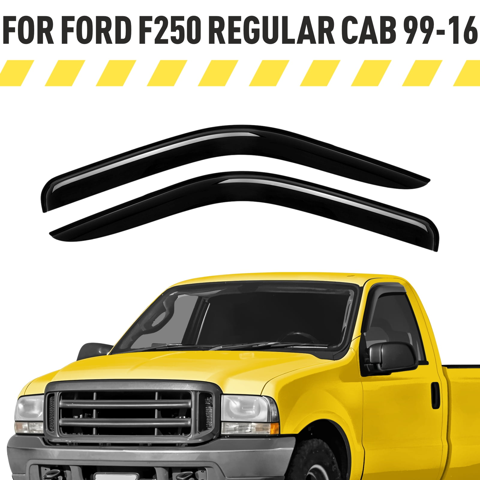 AEROGUYS Tape-On Window Deflectors Extra Durable Window Visors Rain ...