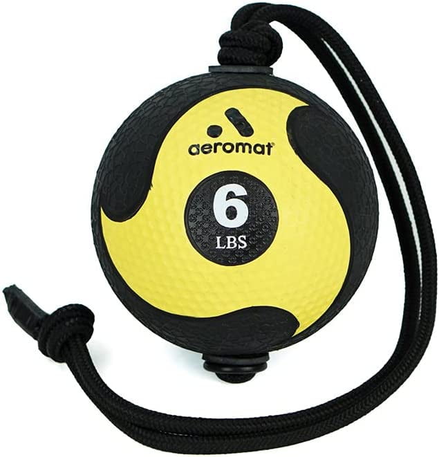 AEROMAT Power Rope Medicine Ball for Core Strength/Rotational Movements ...