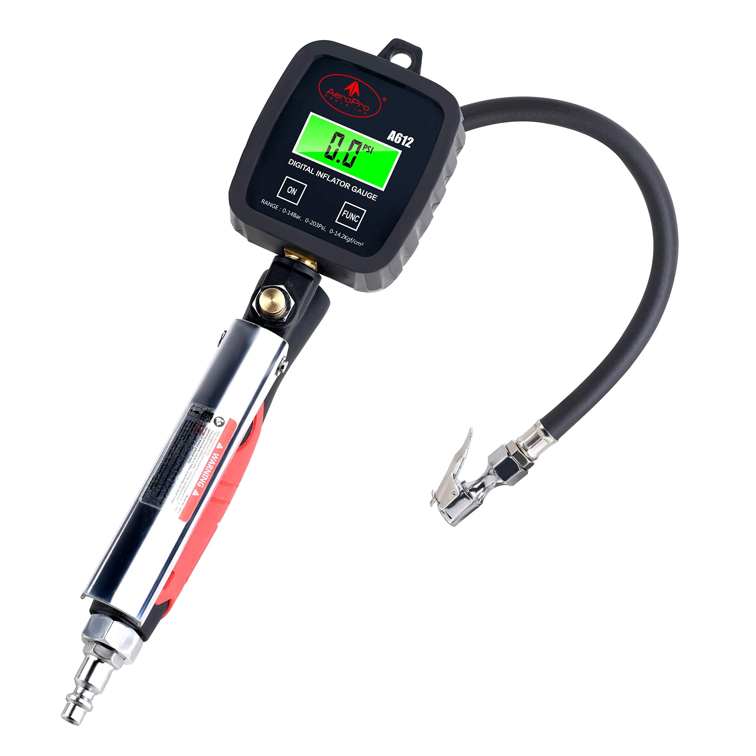 AEROPRO Tools Digital Tire Inflator with Pressure Gauge, 203 PSI Air ...