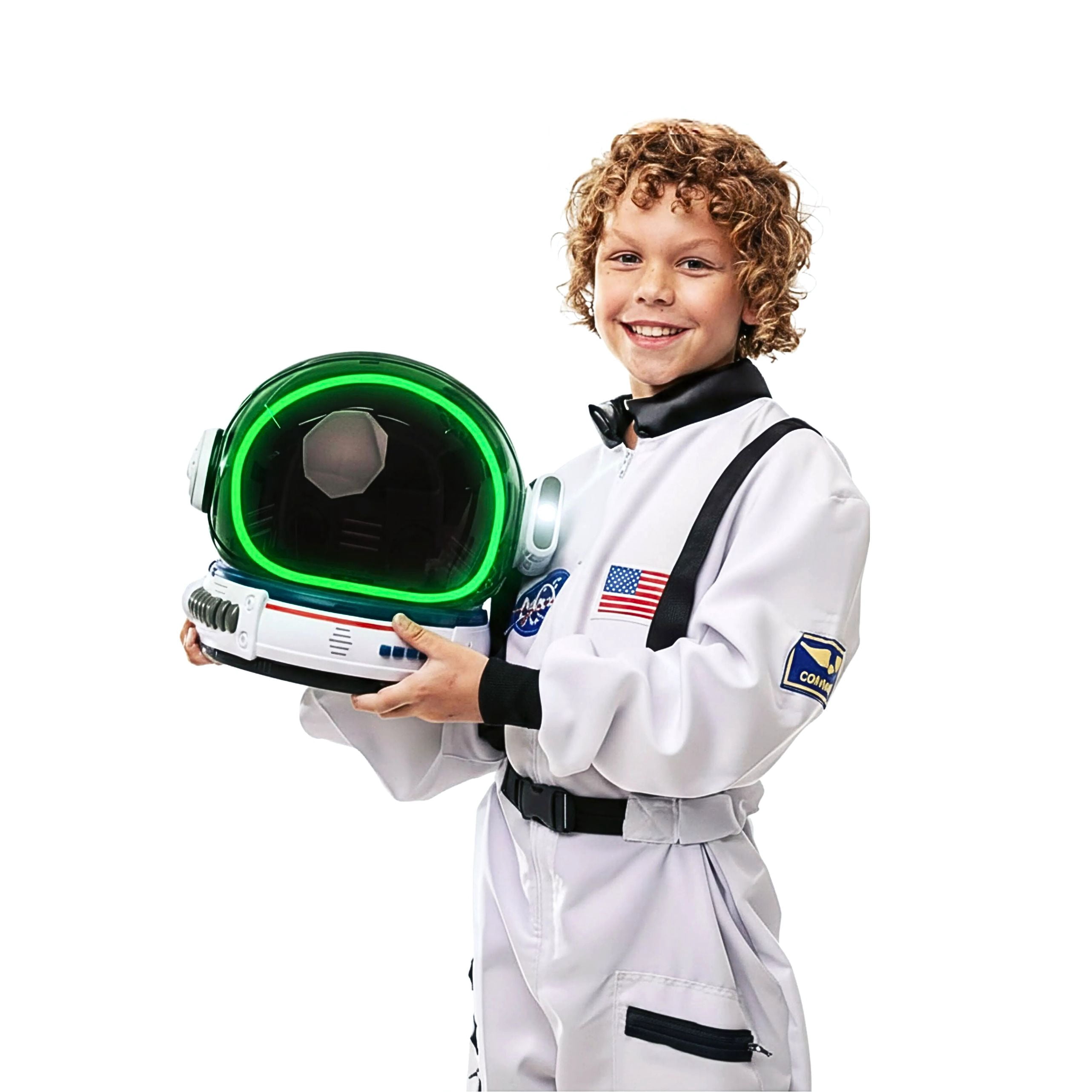 AEROSQUAD Astronaut Costume for Kids with Helmet, Halloween Costumes ...
