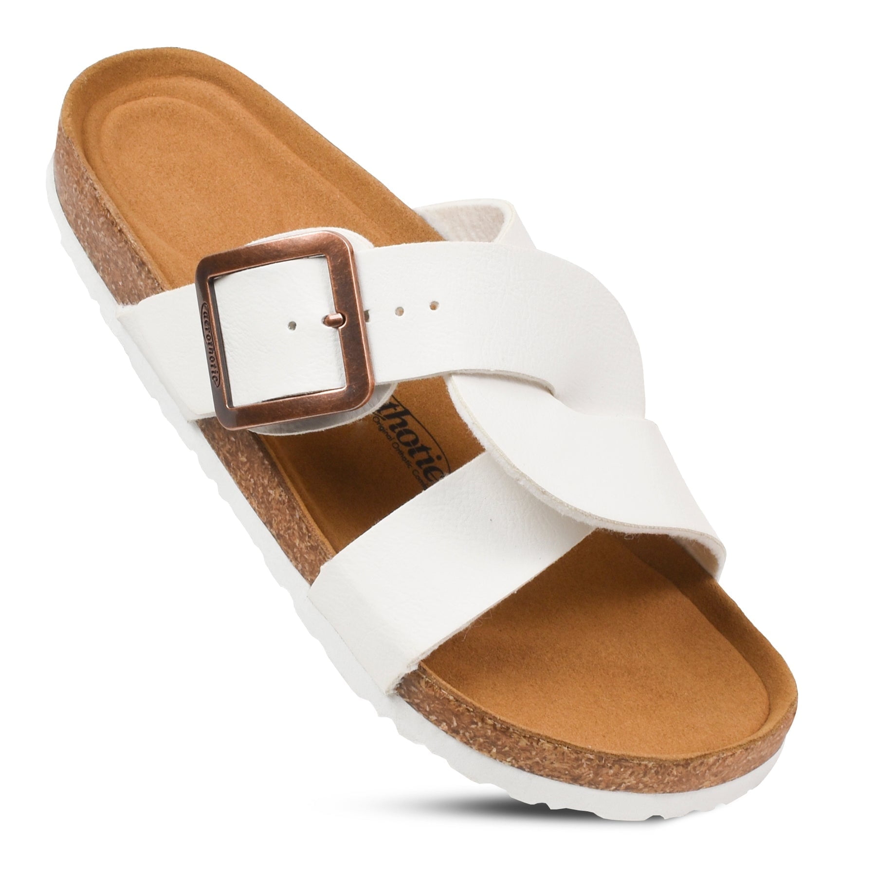 AEROTHOTIC Cork Recovery Slides for Women with Plantar Fasciitis Relief ...