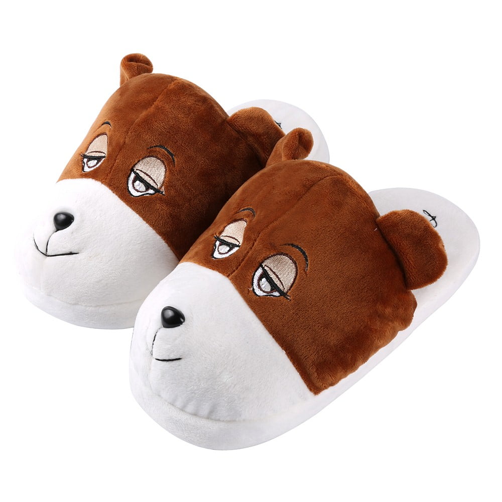AERUSI Animal Plush Indoor House Slippers - Walmart.com