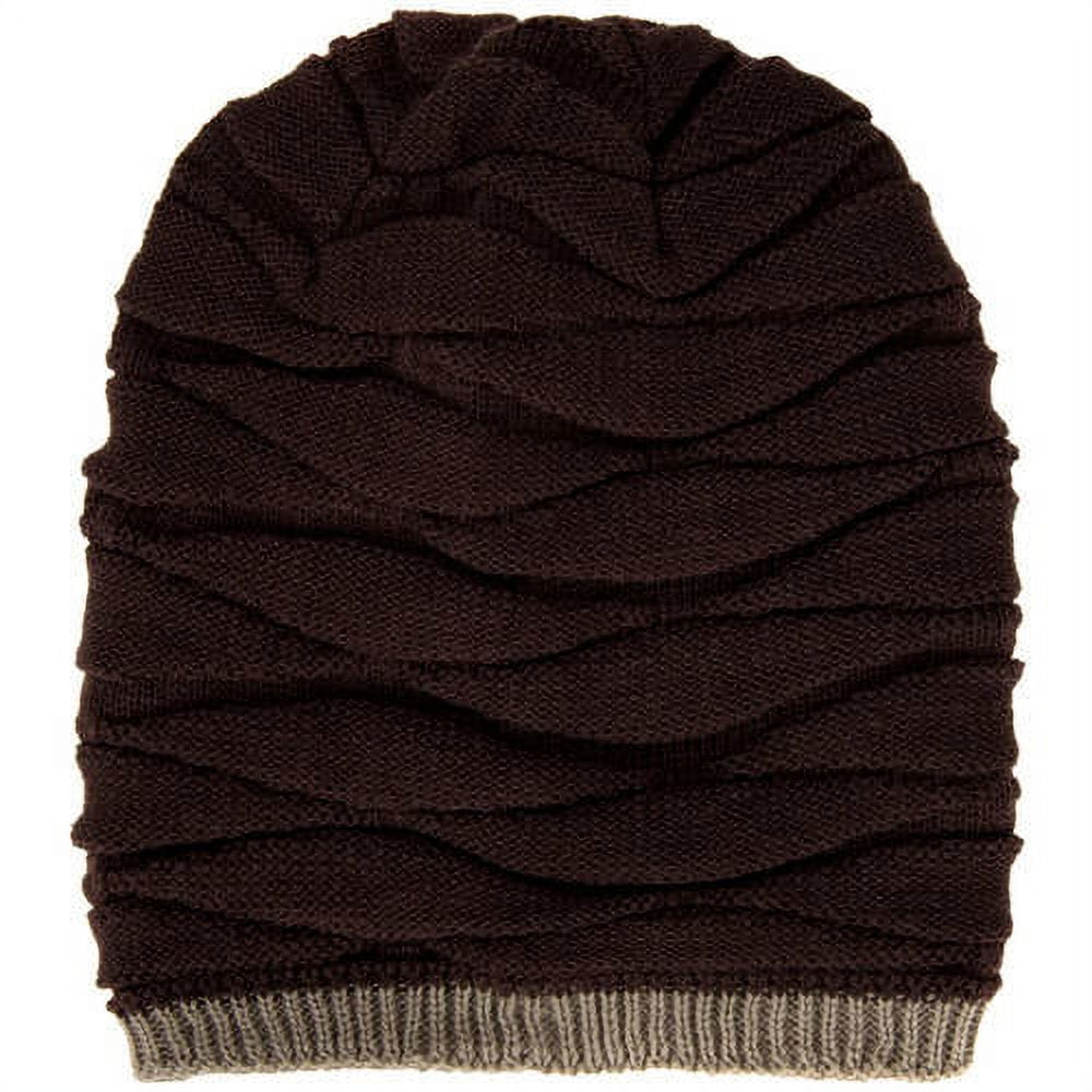 AERUSI Unisex Wavy Trim Slouchy Beach Beanie [One Size Fits Most ...