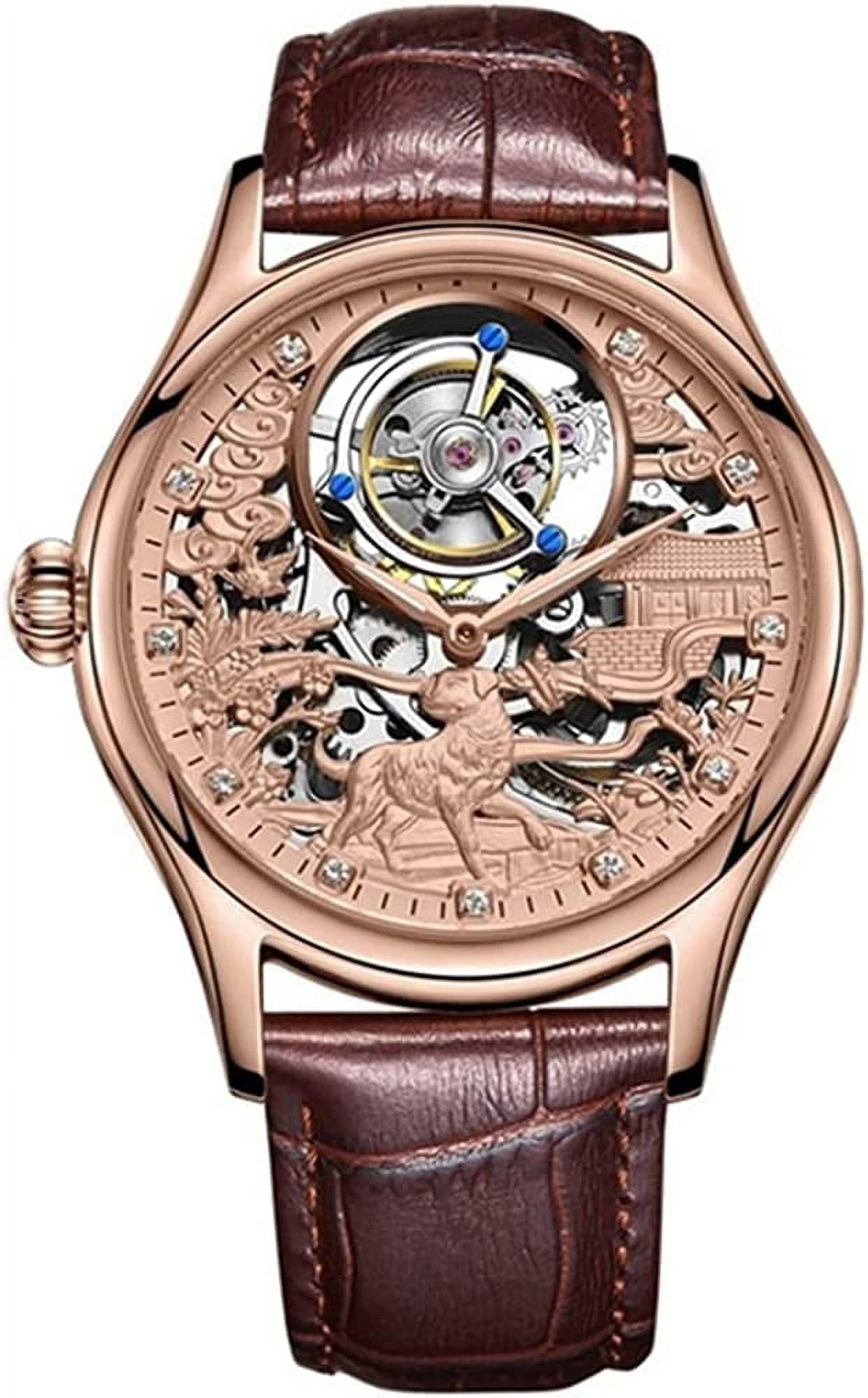 AESOP Skeleton Tourbillon Hand-Wind Mechanical Wristwatch Men Sapphire ...