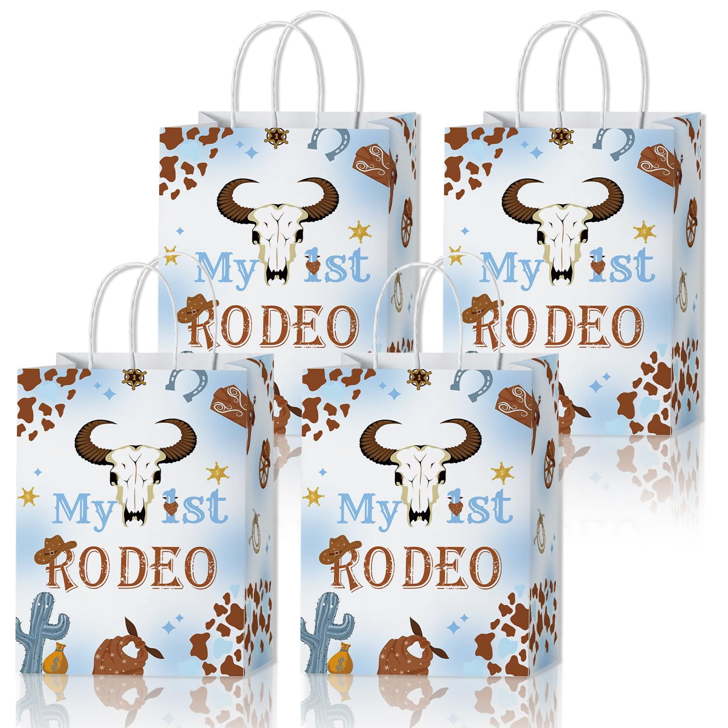 AETGDDS 20 Pcs My SSF20 1st Rodeo Party Favors Bags Cowboy 1st Birthday ...