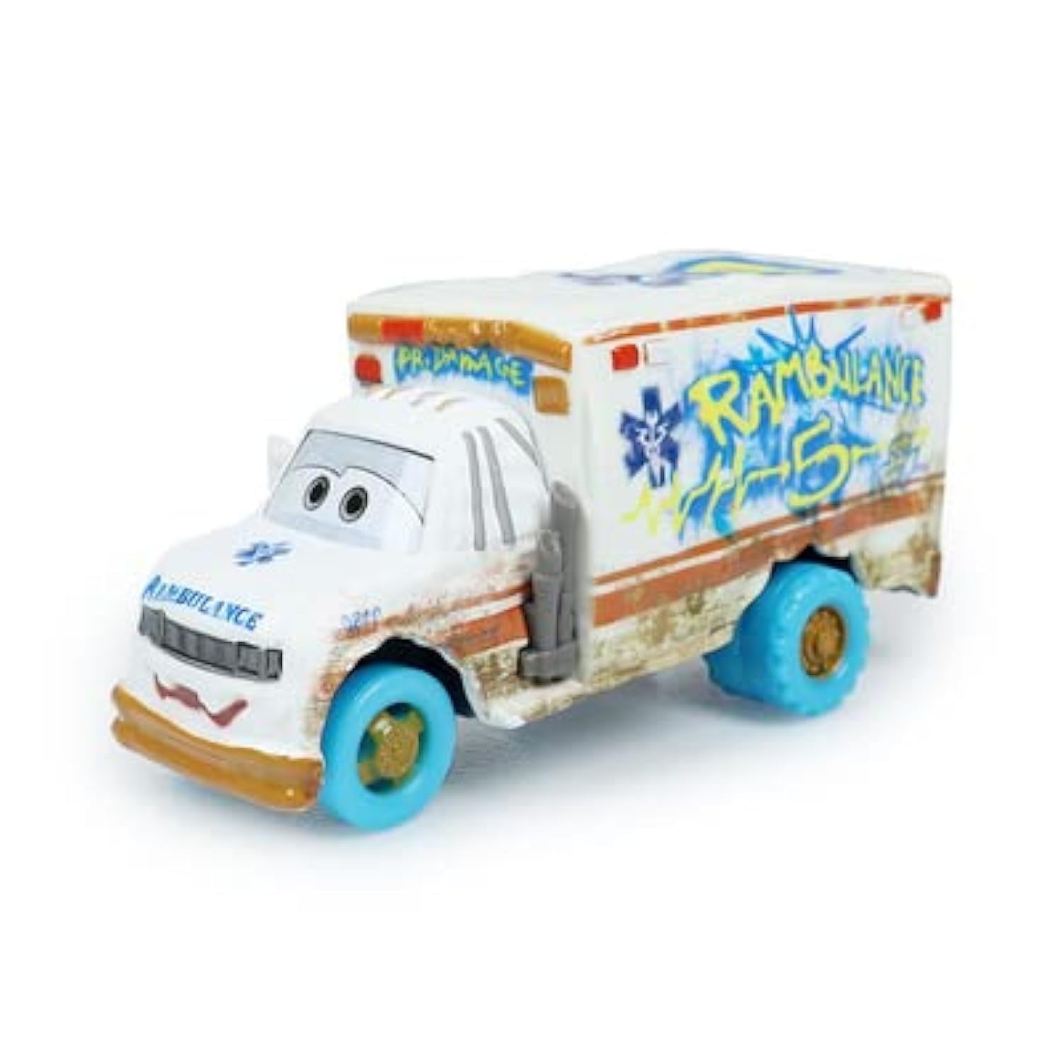 AEVOS Cars 3 Diecast Vehicle Set - Muddy McQueen, Muddy Curz, Miss Fritter & Dr. Damage ...