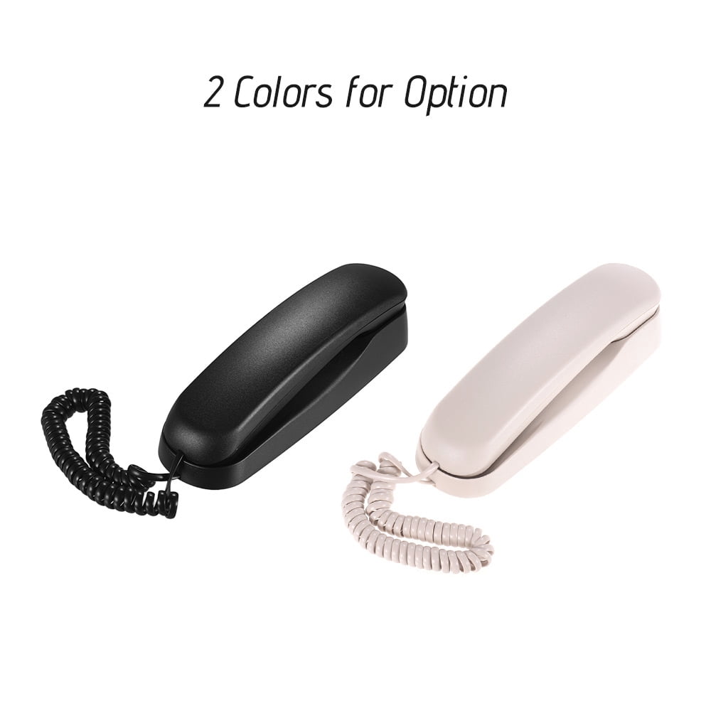 AEVOS Desktop Corded Landline Corded Phone Fixed Telephone Wall Mountable, Black - Walmart.com