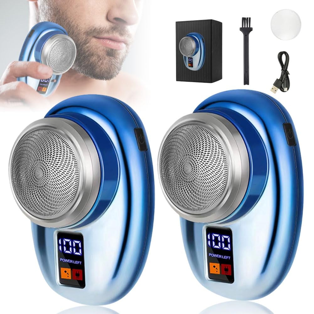 AEVOS Mini Dual-Head Electric Shaver - Rechargeable Pocket Size Razor ...