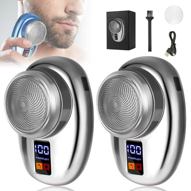 AEVOS Mini Dual-Head Electric Shaver - Rechargeable Pocket Size Razor ...