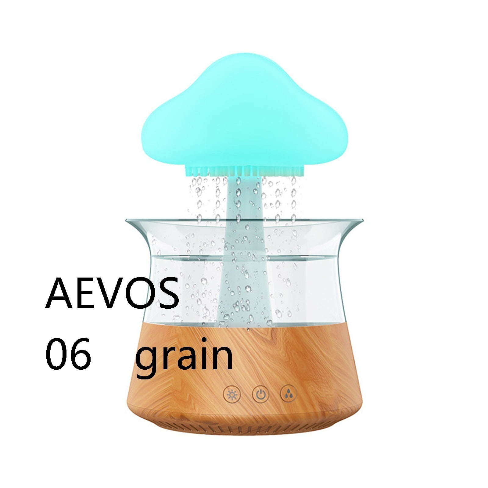 AEVOS Rain Cloud Humidifier Water Drip with Adjustable LED Lights White Noise Humidification ...