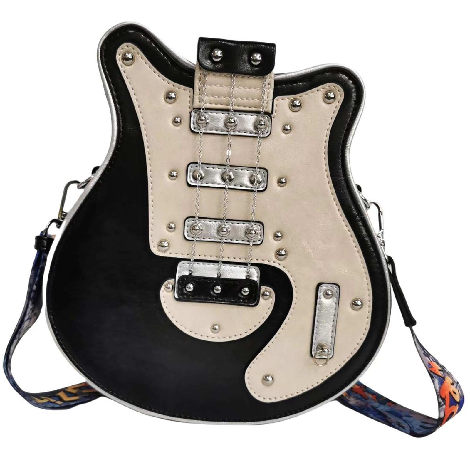 AEVOS generic Women Guitar Shaped Crossbody Bag Unique PU Leather ...