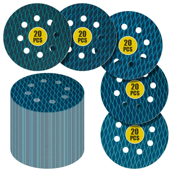AEVXKHI 100PCS 125mm Sanding Discs Hook and Loop Sanding Disc, Anti ...