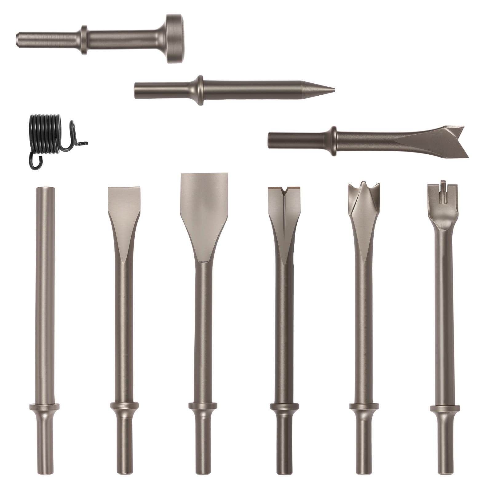 AEVXKHI 10PCS Pneumatic Air Hammer Chisels Set, High Carbon Steel ...