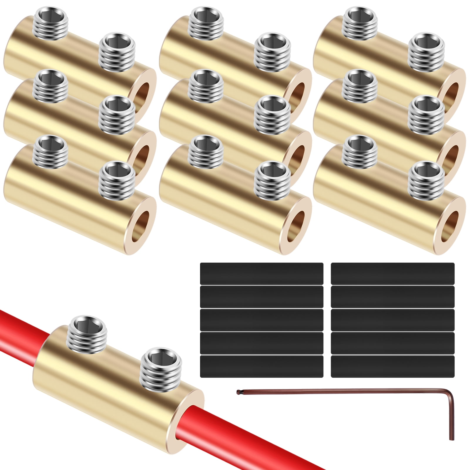 AEVXKHI 10Pcs Wire Connector Nut Kit 60A/80A Copper Splicing Wiring ...