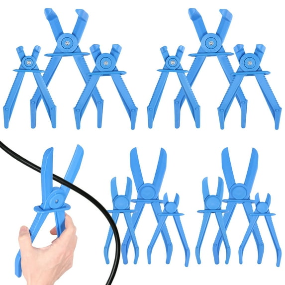 AEVXKHI 12 Pack Plastic Hose Pinch Off Pliers, Line Clamp Pliers Set ...