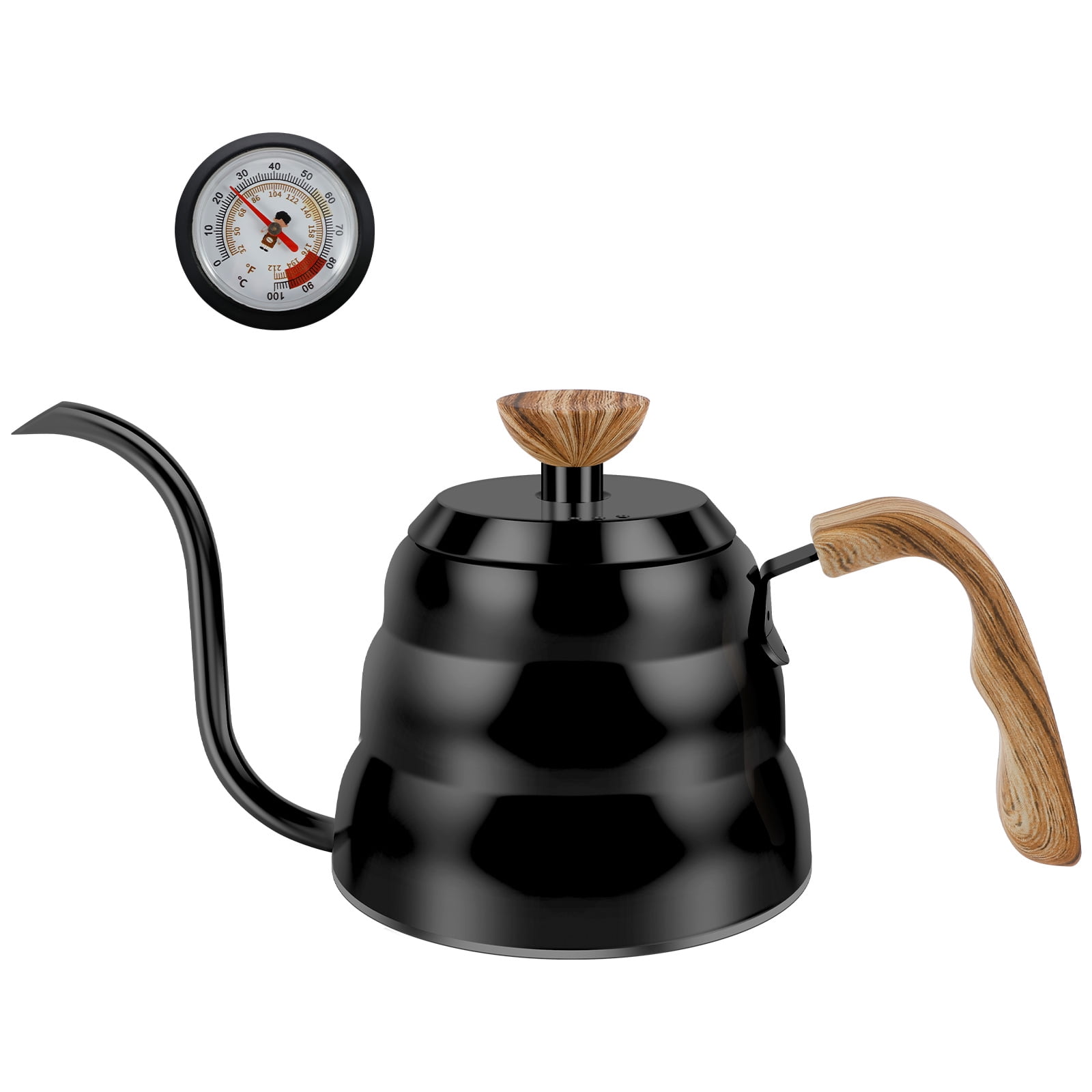 AEVXKHI 1200ml 304 Stainless Steel Pour Over Kettle, Ergonomic Tea ...