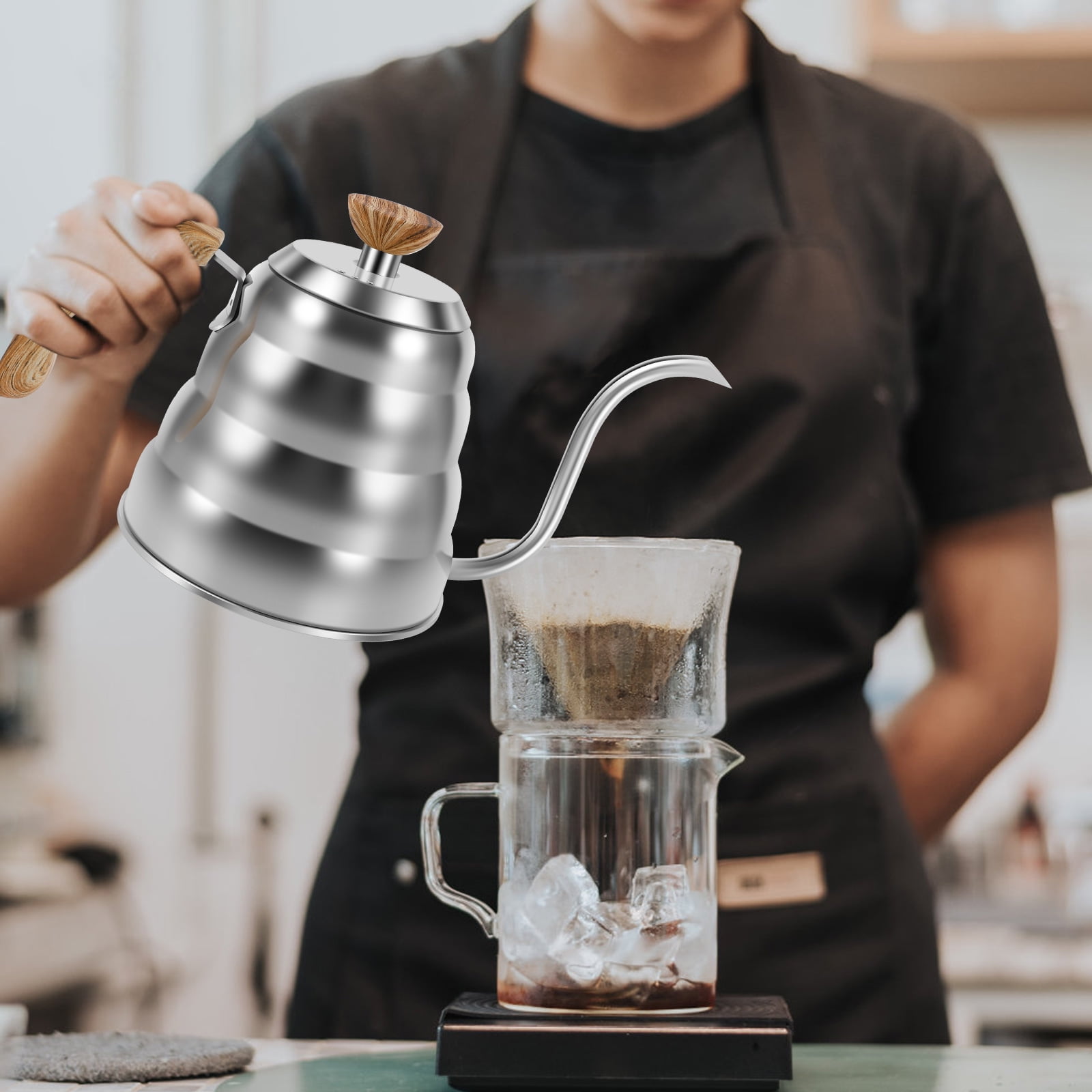 AEVXKHI 1200ml Pour Over Kettle, 304 Stainless Steel Coffee Kettle with ...