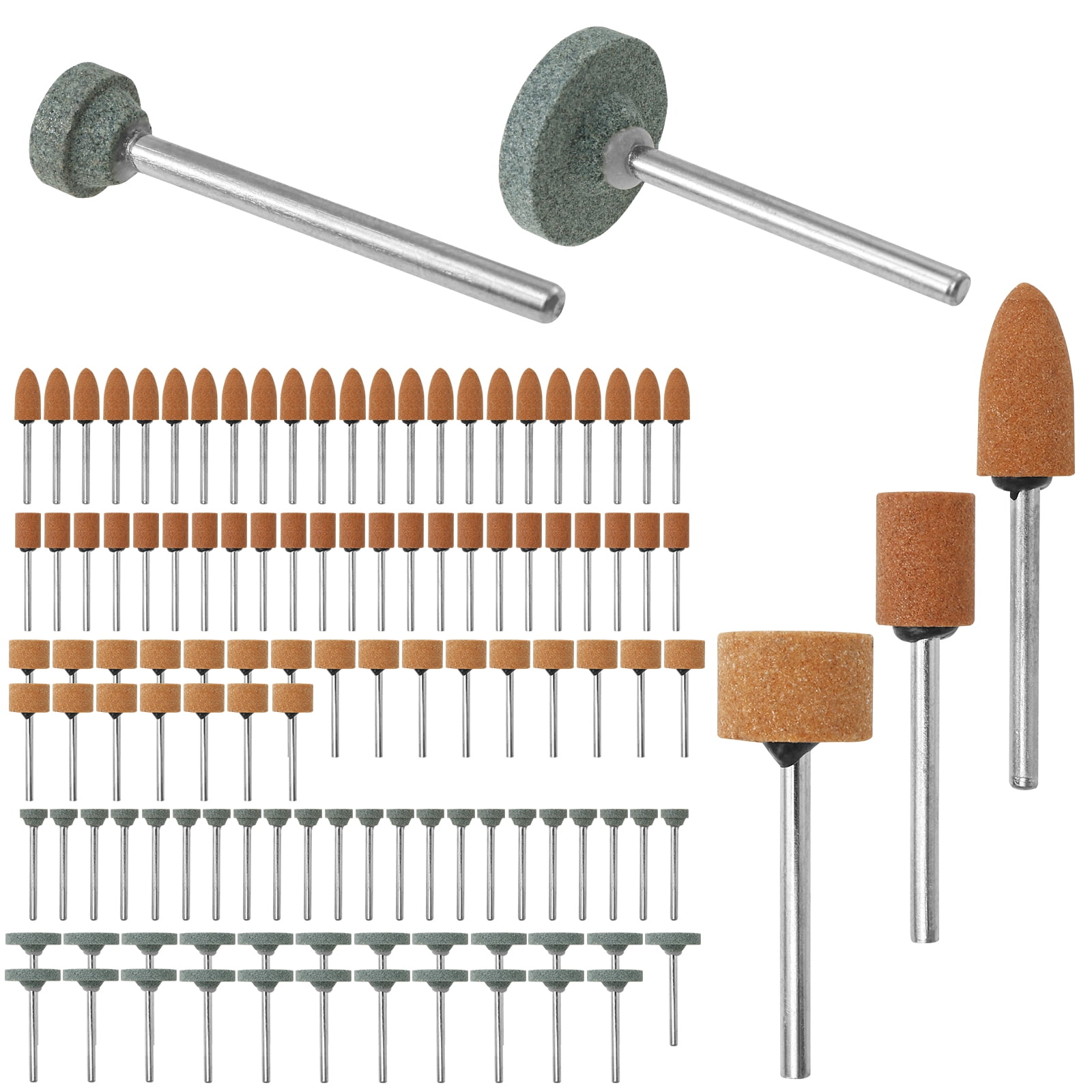 AEVXKHI 120PCS Grinding Wheel Head, 5 Shape Sanding Drill Bit, 3mm ...