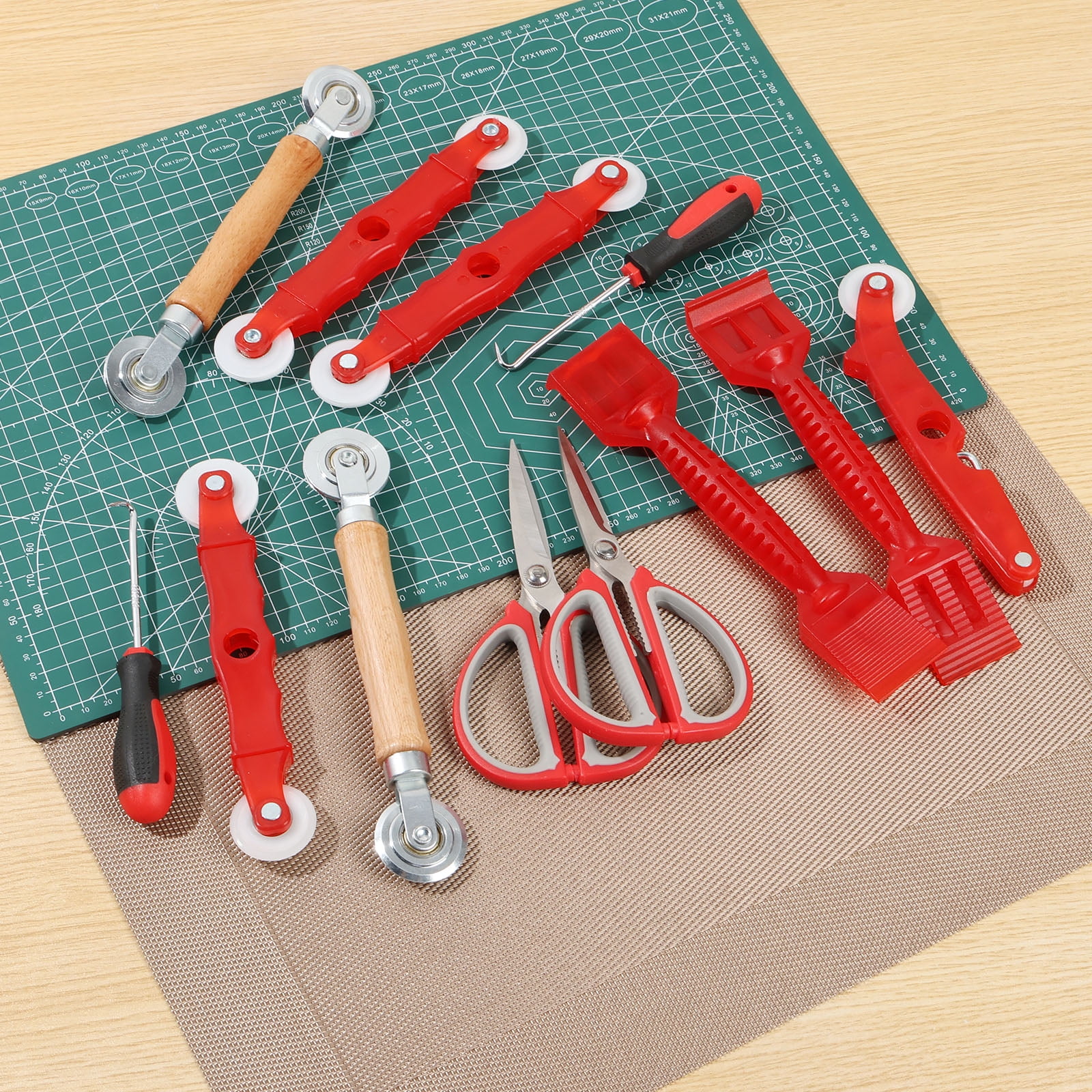 AEVXKHI 12PCS Screen Roller Tool Kit, Mesh Screen Spline Roller Tool ...